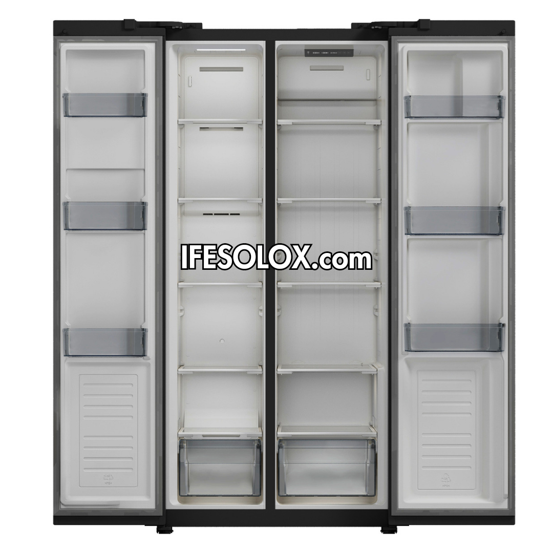 Hisense REF 55WS 436L Side by Side Double Door Refrigerator + 1 Year W ...