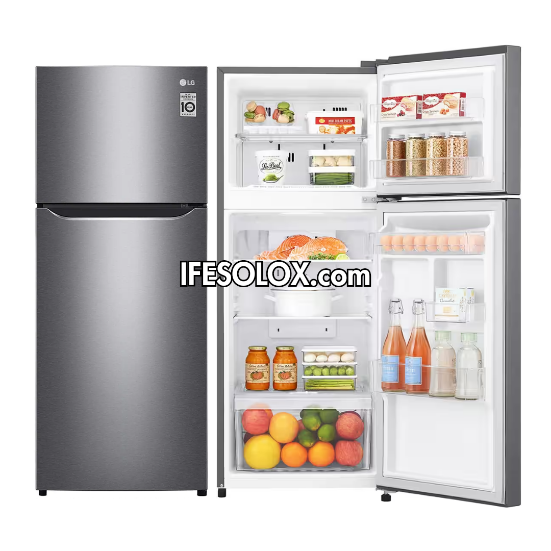 LG GR-B202SQBB 205L Smart Inverter Top-Freezer Double Door Refrigerato ...