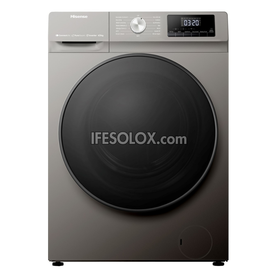 Hisense WD3Q8043BT 8kg Washer and 5kg Dryer Front Load Automatic Smart ...