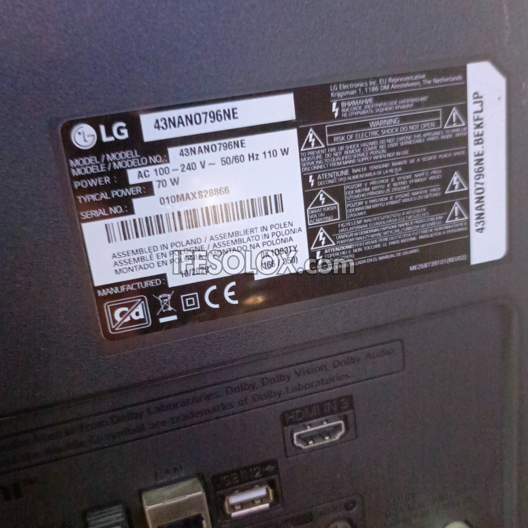 LG 42/43 INCH USED TV – IFESOLOX