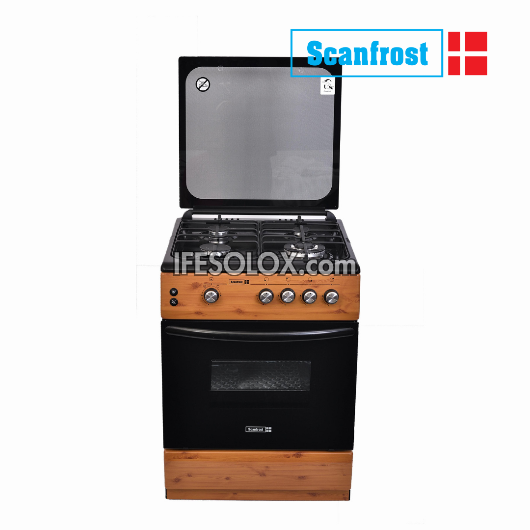 ScanFrost CK6402NG 60x60 Premium Oven Gas Cooker with 4 Gas Burners ...