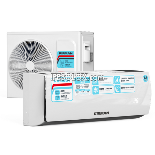 FIRMAN 1.1HP Inverter Split Unit AC with Copper Compressor and Install ...