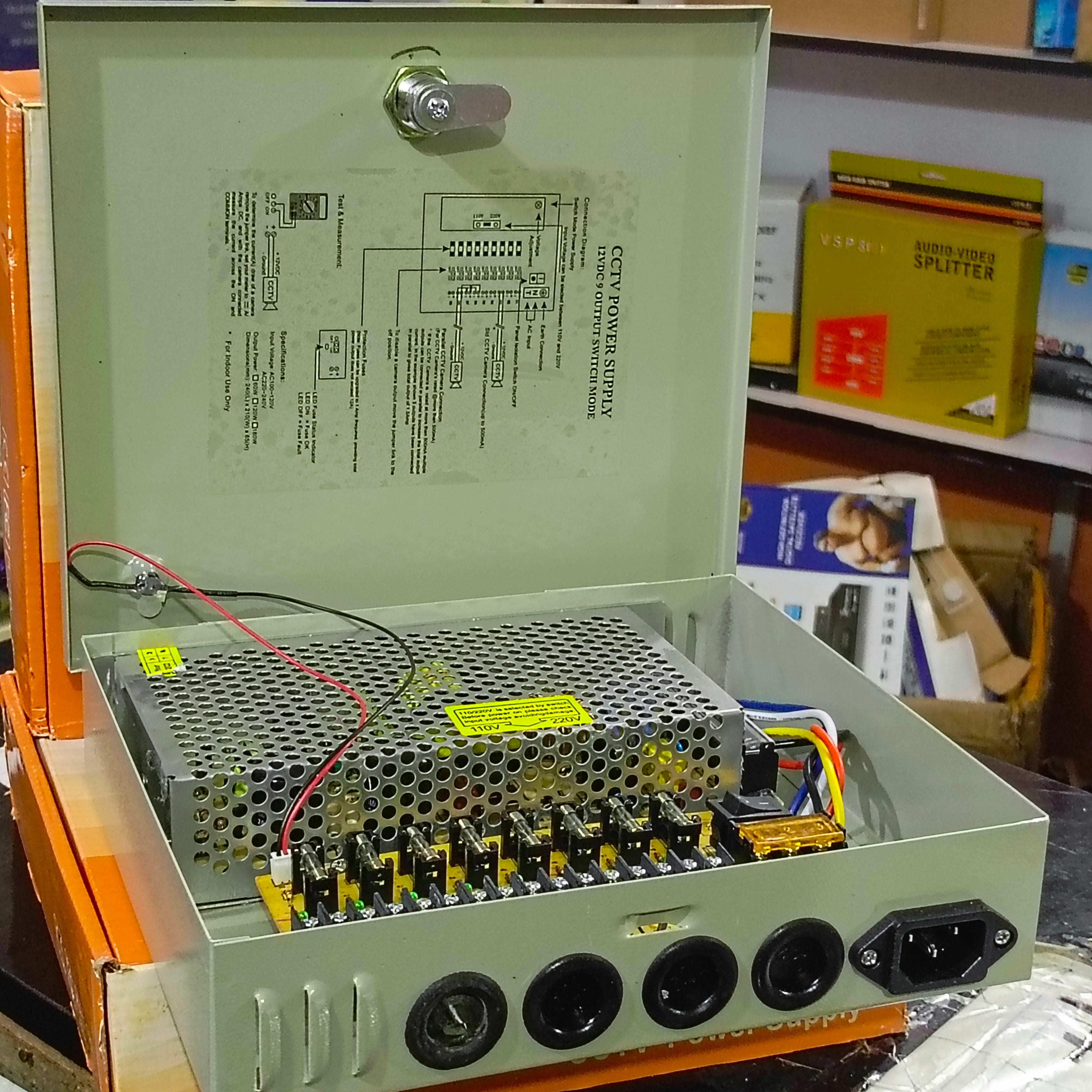 GENERIC 8-Way CCTV Power Supply Box - Brand New – IFESOLOX