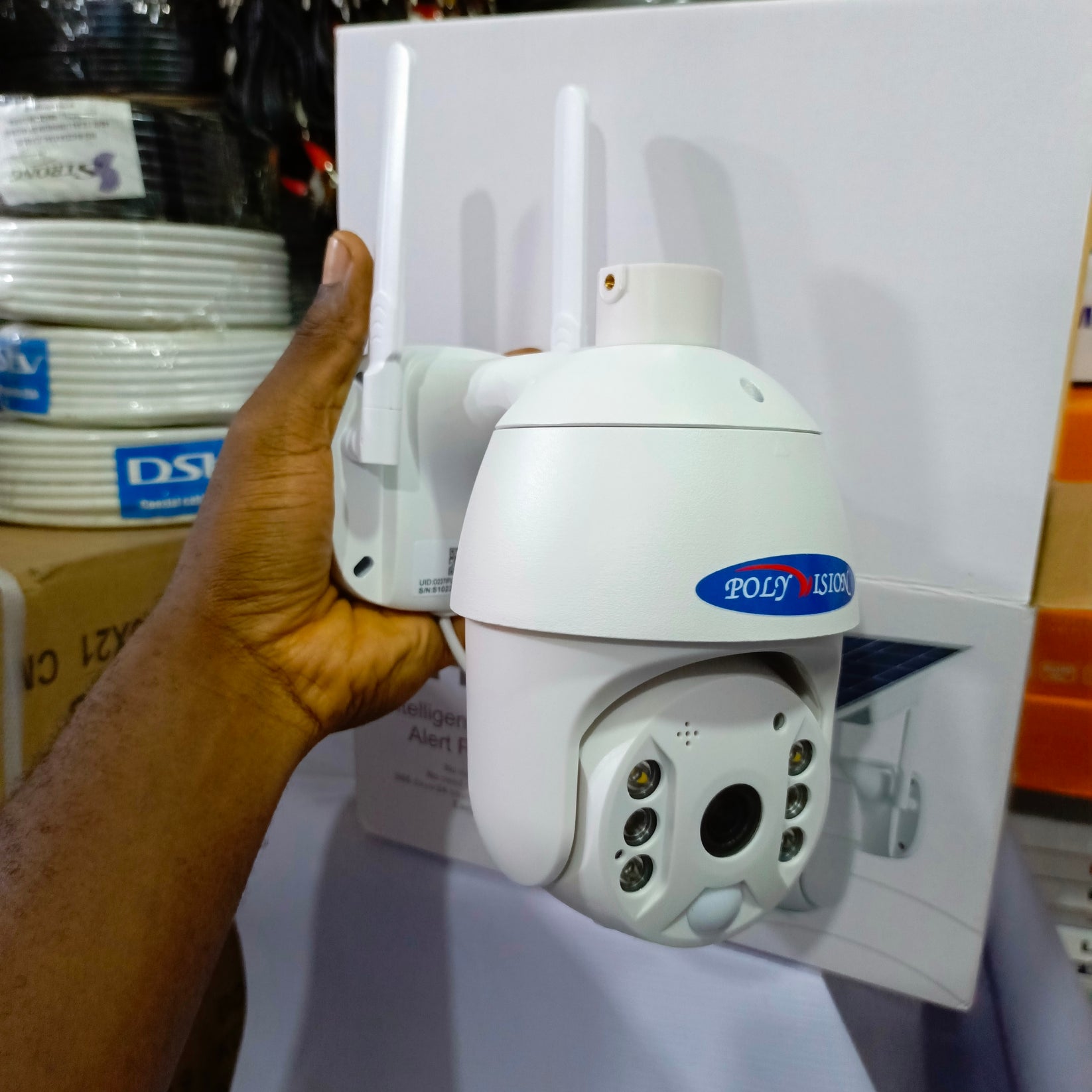 POLYVISION S10-4G WiFi Intelligent Solar Energy 4G PTZ IP Camera (3.6m – IFESOLOX