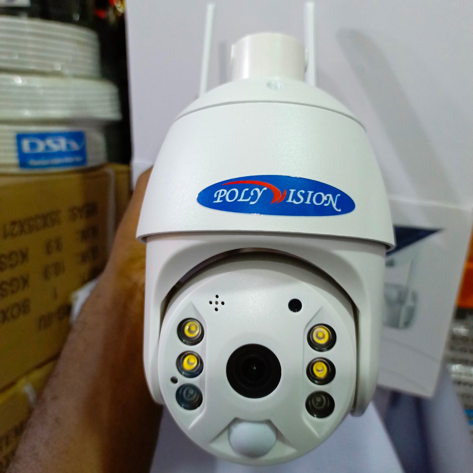 POLYVISION S10-4G WiFi Intelligent Solar Energy 4G PTZ IP Camera (3.6m ...