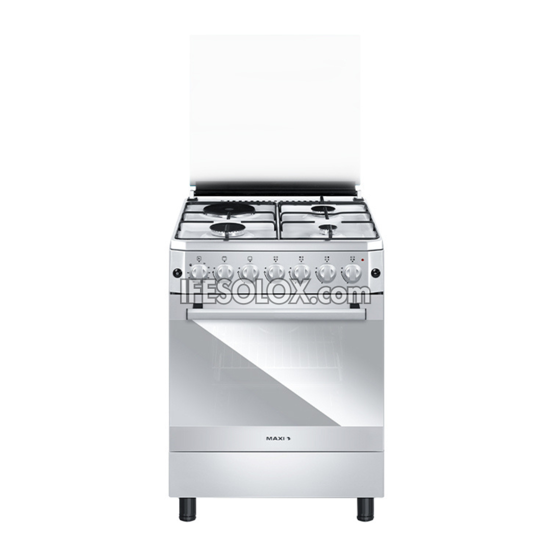 MAXI 60x60 (3+1) Premium Oven Gas Cooker with 3 Gas Burners and 1 Elec ...