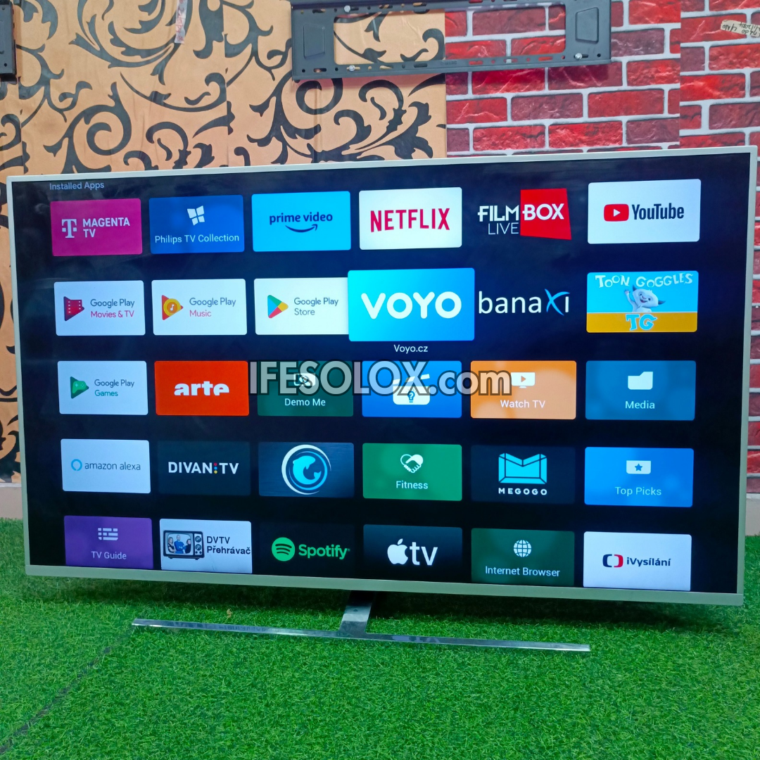 Philips 55 Inch 55PUS7304/12 Smart 4K UHD Android TV with 3-sided Ambi ...