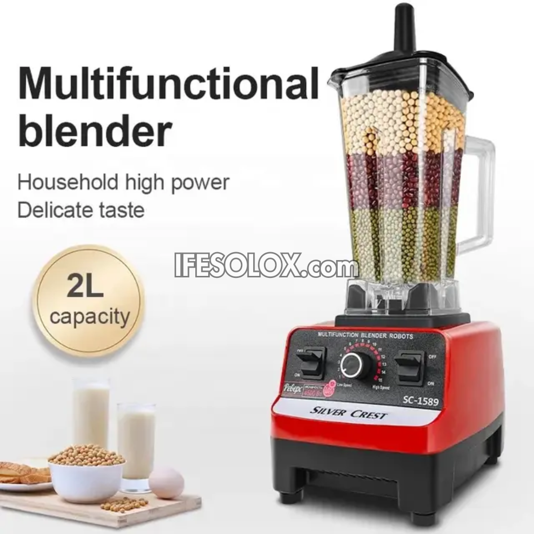 Silver Crest SC-1589 2Liters 4,500Watts High-speed 2-in-1 Power Blende ...
