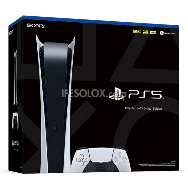 Sony PlayStation 5 (PS5) Game Console Digital Edition with DualSense C ...
