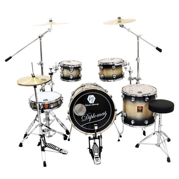 Virgin Sound DIPLOMAT 5-piece Professional Birch Drum Set - Brand New ...