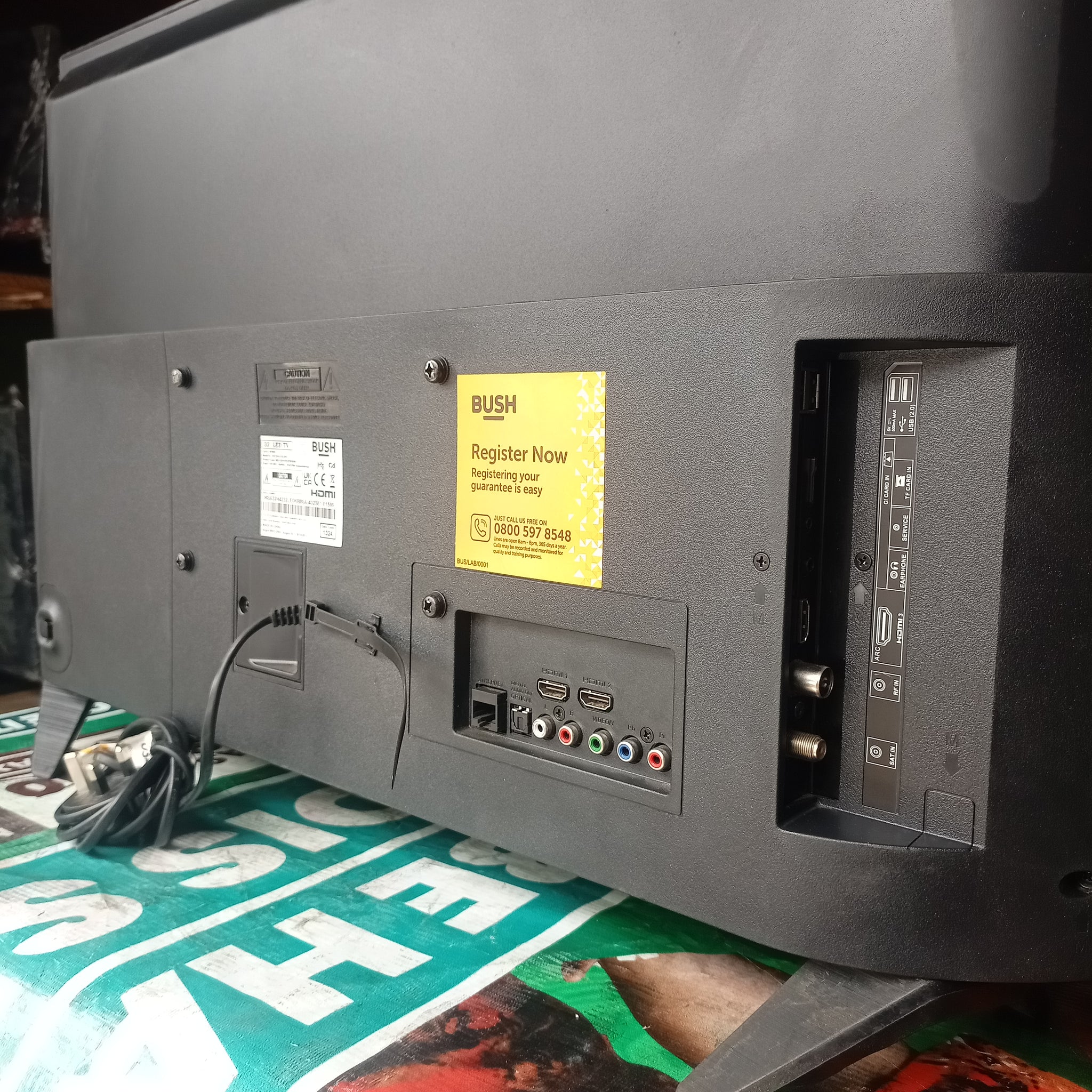 BUSH 32 Inch HA32H4232LEKB Android Bluetooth Smart Full HD LED TV + Pl ...