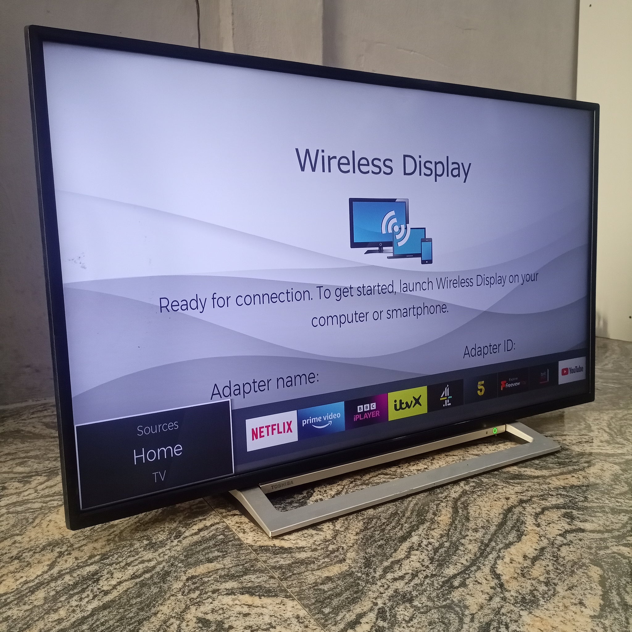 Toshiba 43 Inch Smart 4K UHD HDR LED TV (Built-in WiFi, Miracast) - Fo ...