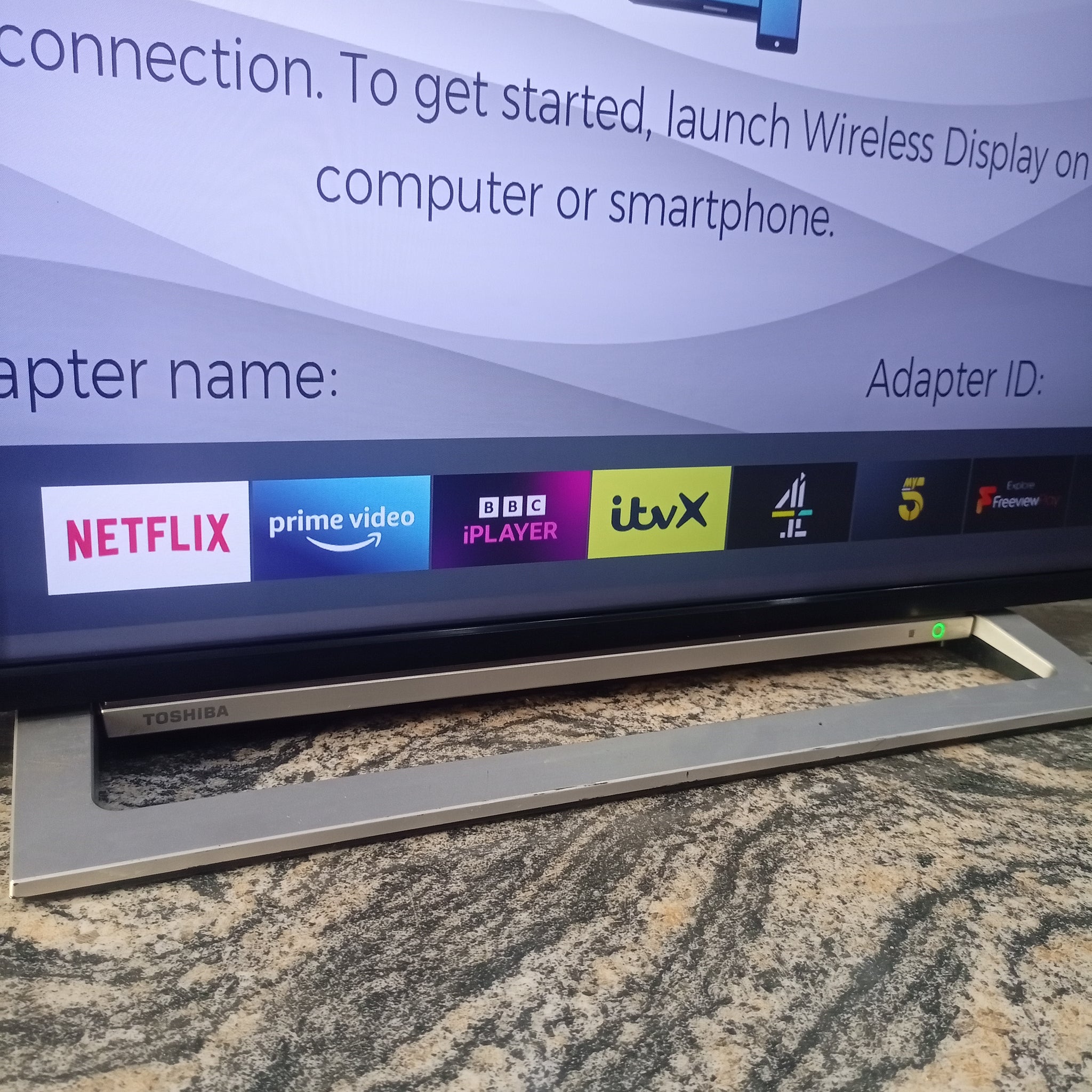 Toshiba 43 Inch Smart 4K UHD HDR LED TV (Built-in WiFi, Miracast) - Fo ...