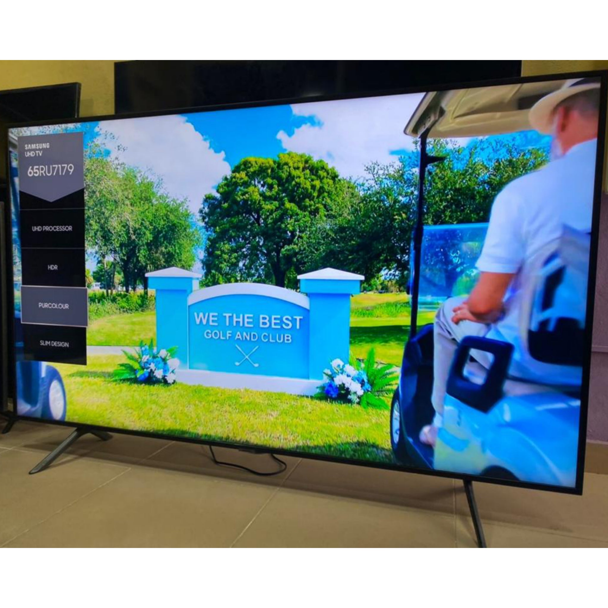 SAMSUNG 65 Inch UE65RU7100 Series Smart 4K Crystal UHD HDR10+ TV (Blue ...