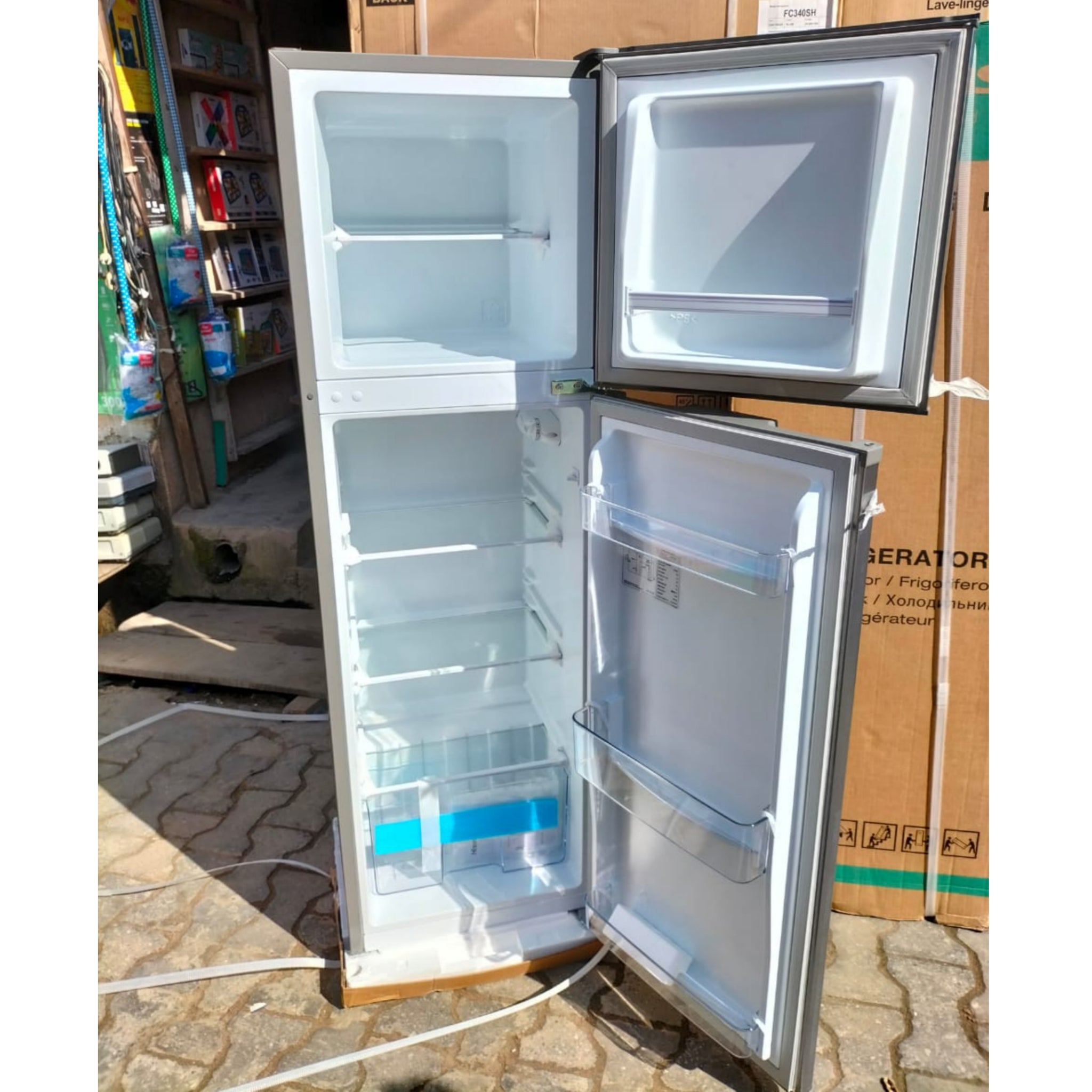 Hisense REF 212DR 161L Double Door Top-Freezer Refrigerator + 1 Year W ...