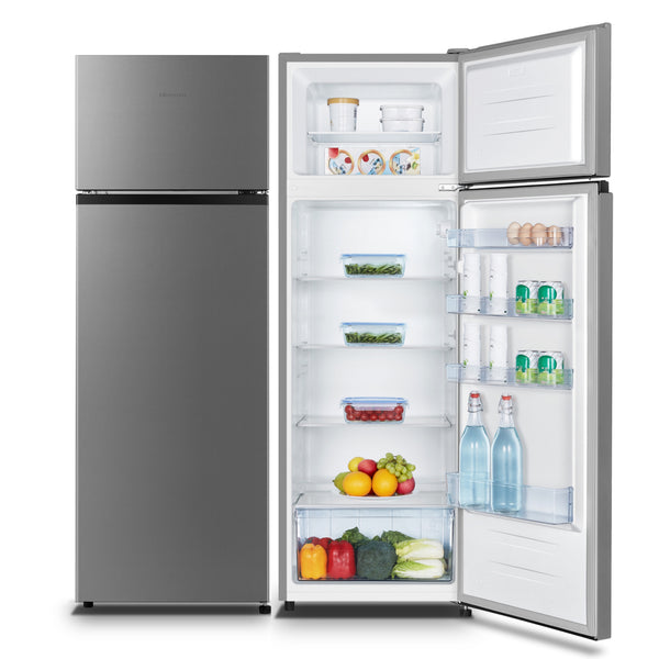 Hisense REF 240DR 240L Double Door Top-Freezer Refrigerator with Defro ...